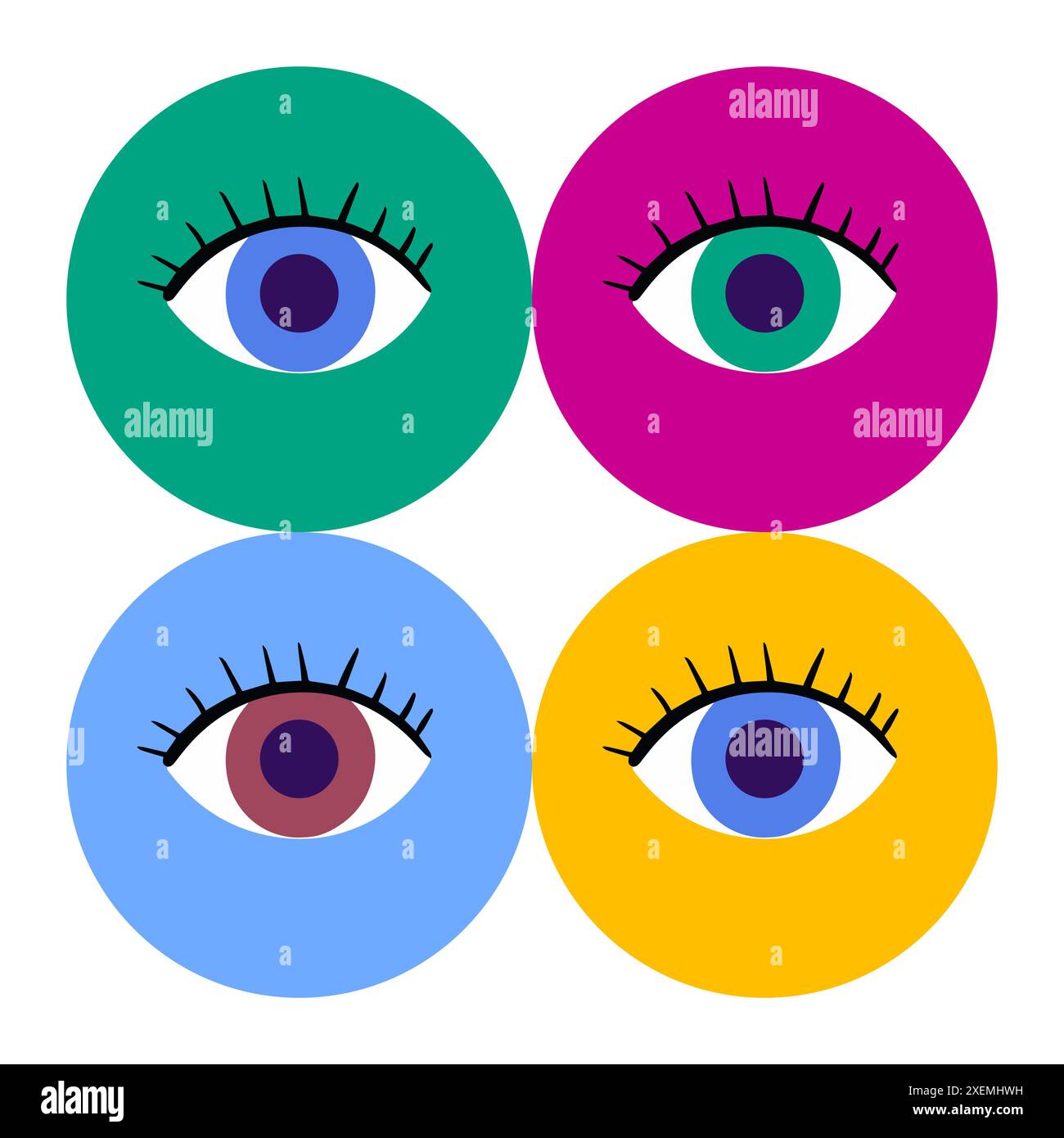Retro eye hi-res stock photography and images - Alamy