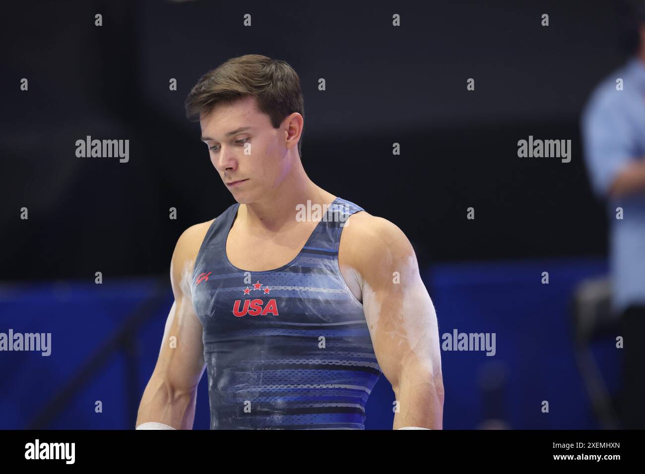 June 27, 2024: Gymnast Brody Malone during the 2024 U.S. Olympic Trials ...