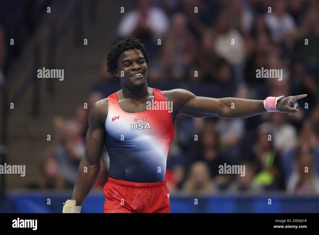 June 27, 2024: Gymnast Frederick Richard during the 2024 U.S. Olympic ...