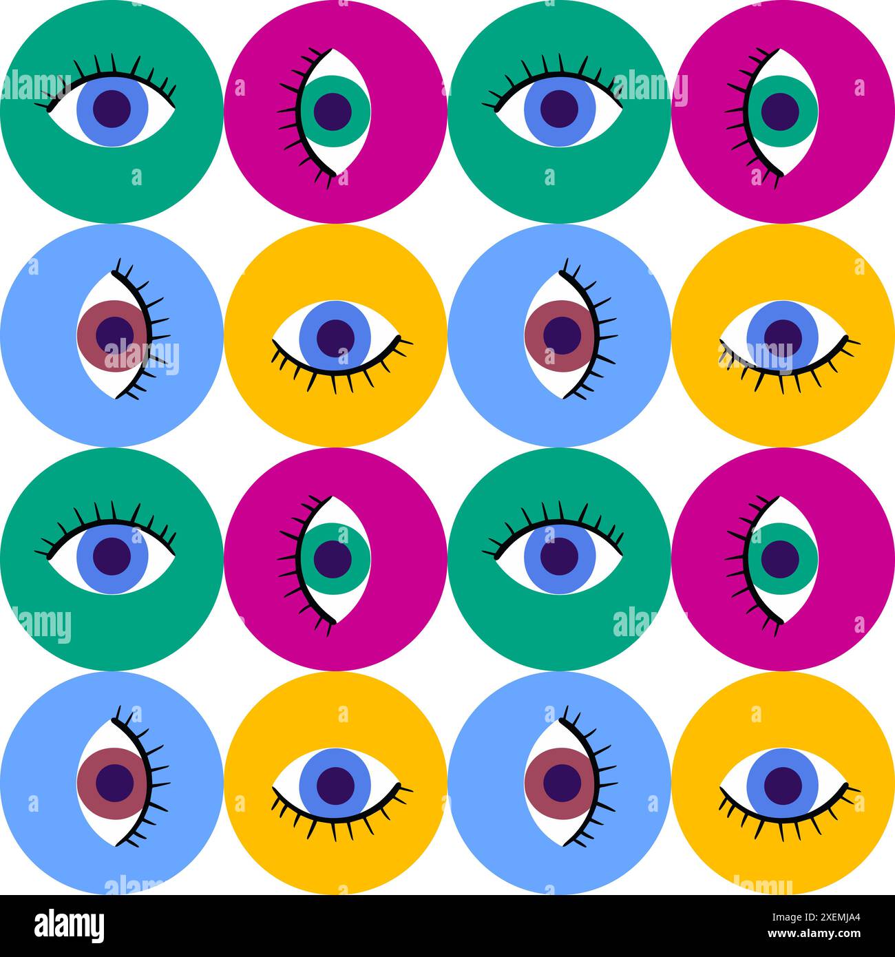 Retro eye hi-res stock photography and images - Alamy
