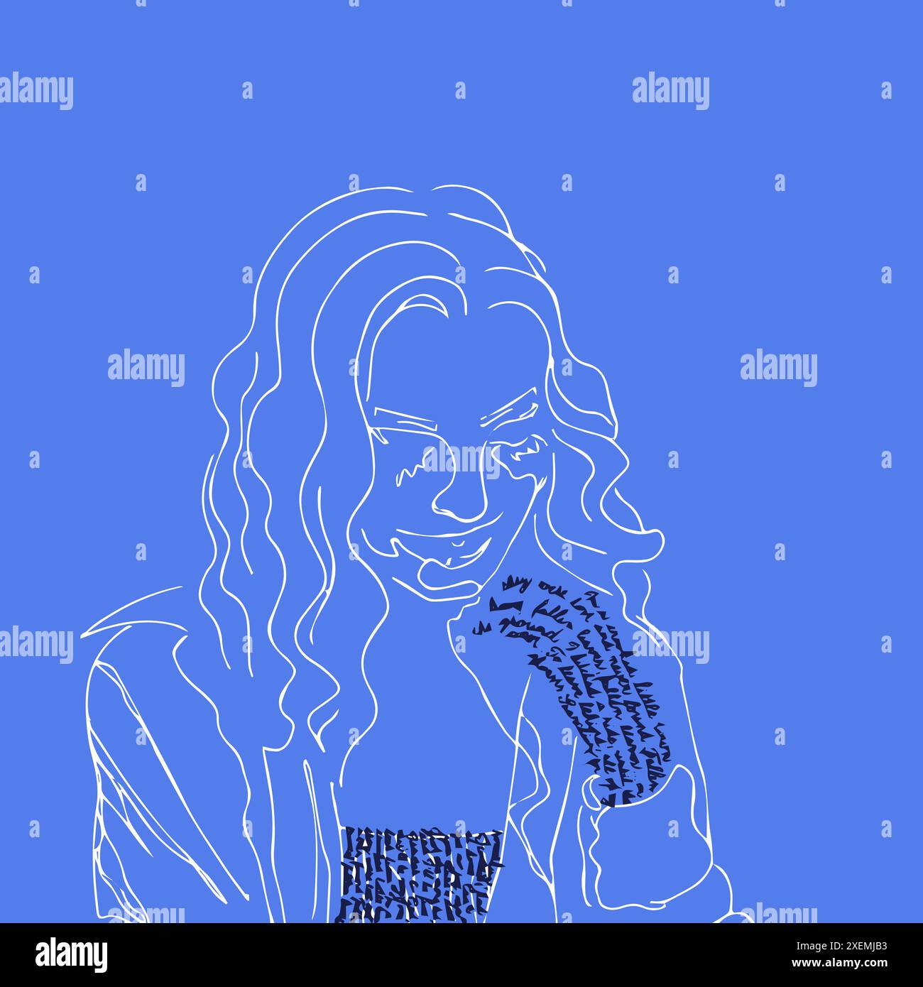 Girl One Line Silhouette Stock Vector Image & Art - Alamy