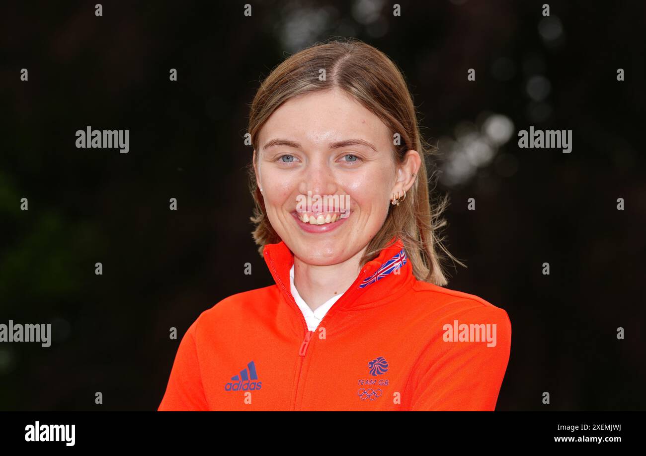 Lucy Hall during the Team GB Paris 2024 shooting team announcement at ...