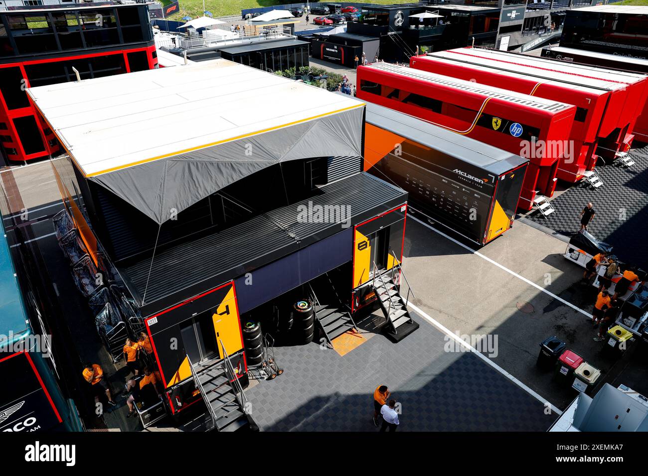 Paddock of Red Bull Ring motorhome during the Formula 1 Qatar Airways ...
