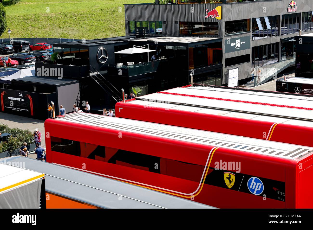 Paddock of Red Bull Ring motorhome during the Formula 1 Qatar Airways ...