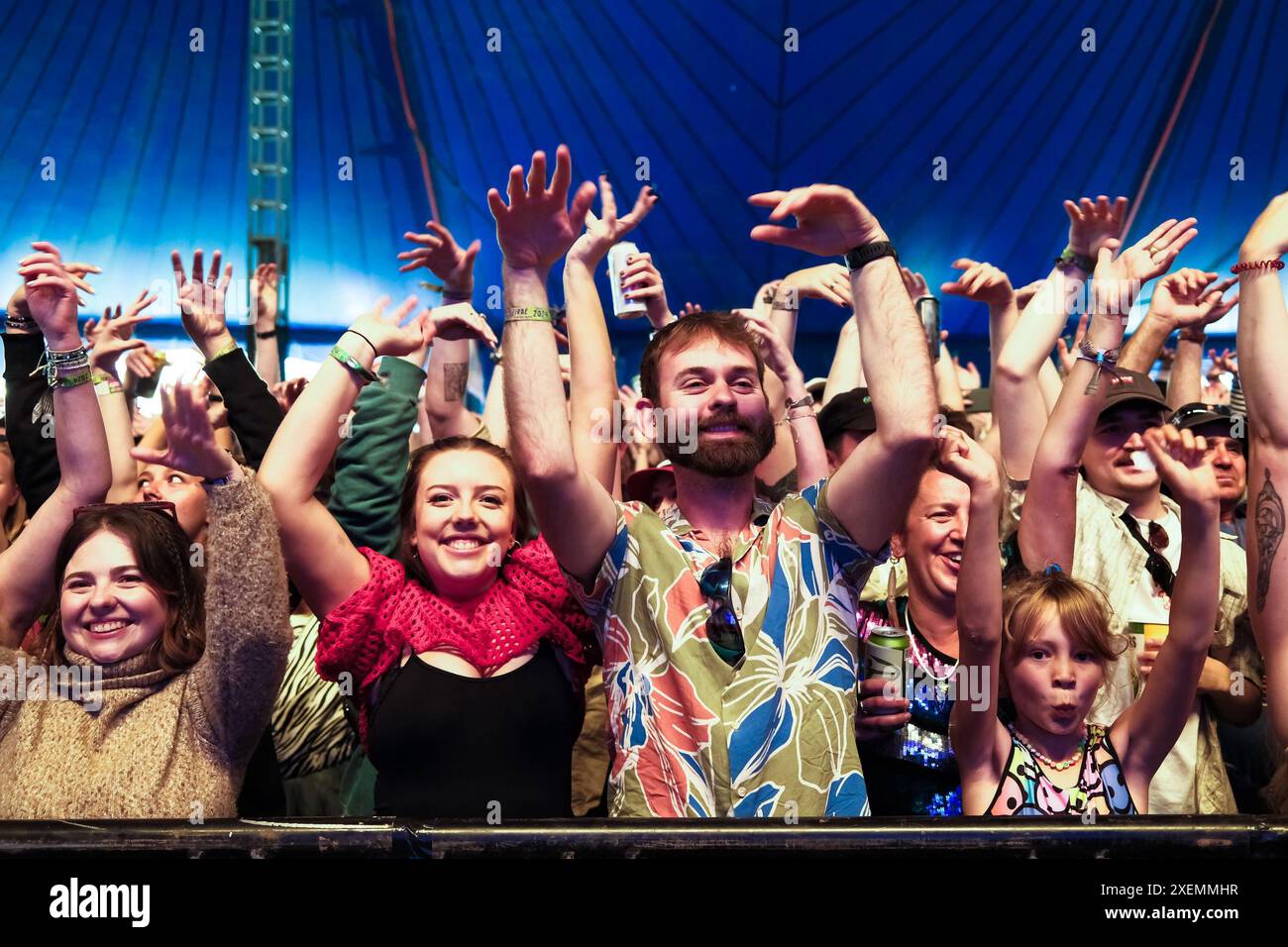 Glastonbury, UK. 28 Jun , 2024. The crowd for american singer and ...