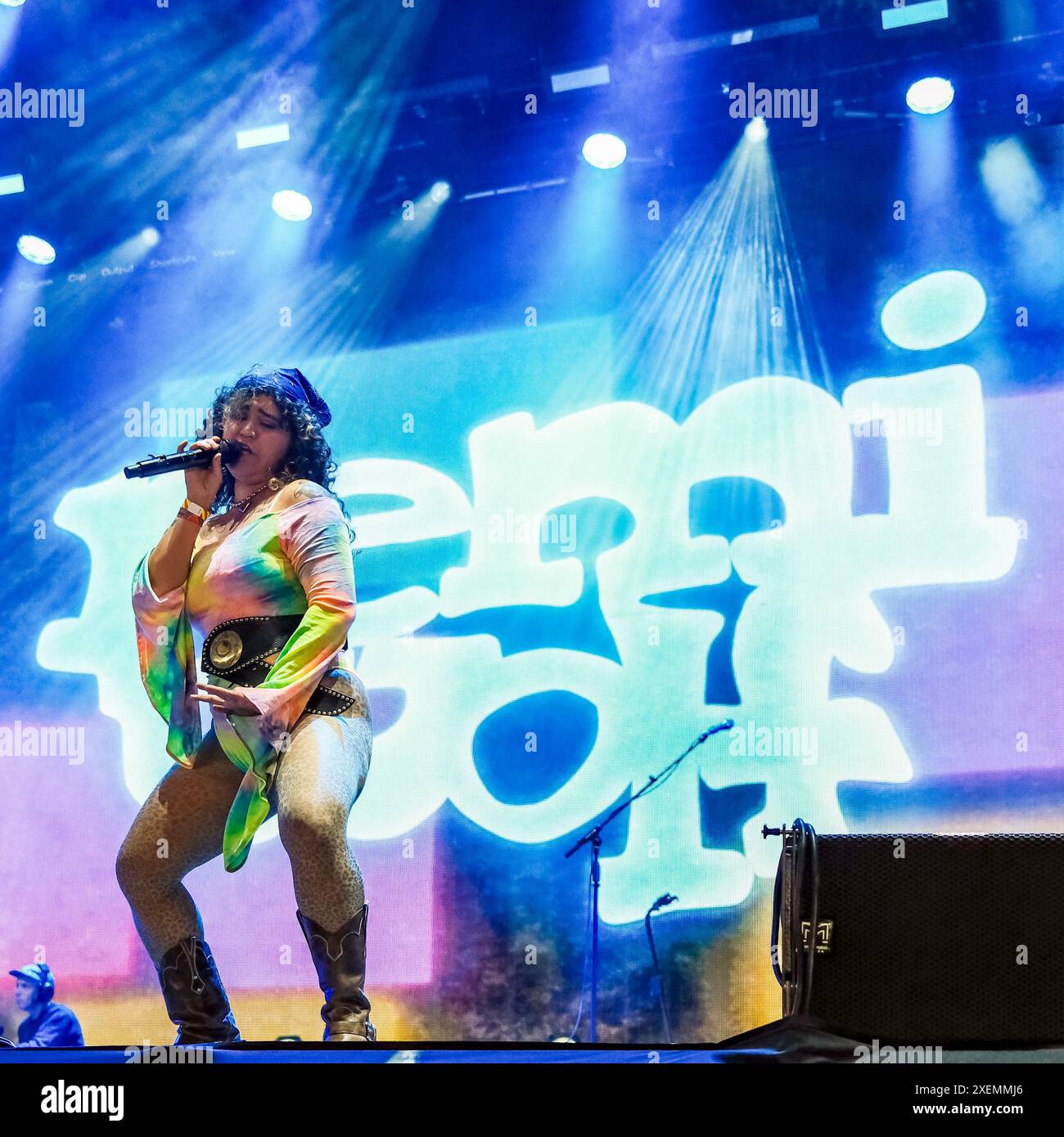 Glastonbury, UK. 28th June, 2024. American singer and songwriter Remi ...