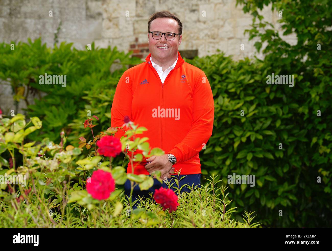Matt Coward-Holley during the Team GB Paris 2024 shooting team ...