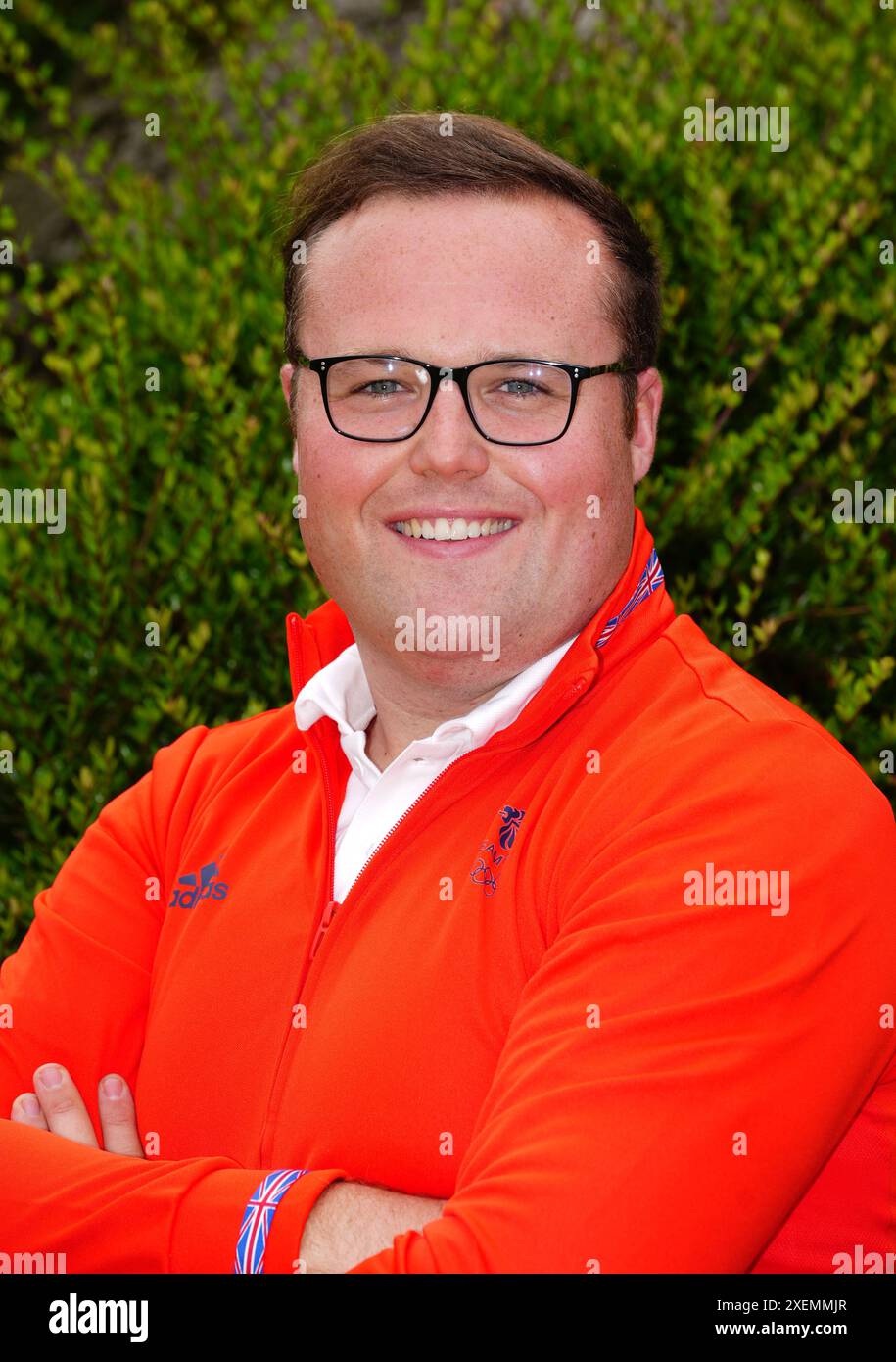 Matt Coward-Holley during the Team GB Paris 2024 shooting team ...