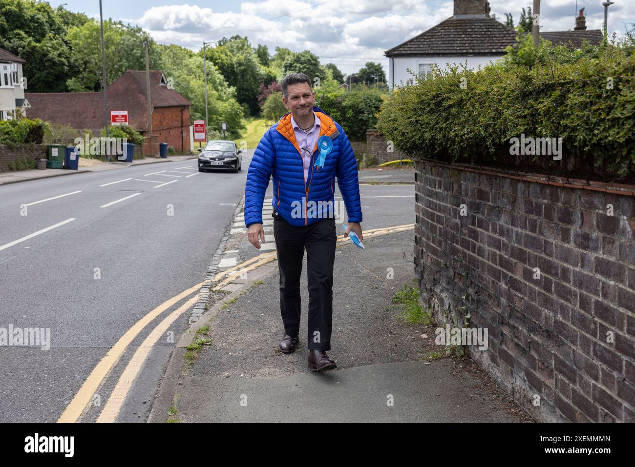 Steve Baker, Conservative MP in his home constituency of High Wycombe ...
