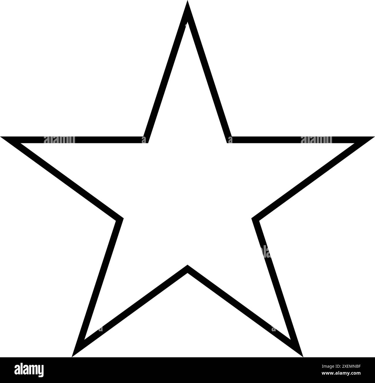 Star outline icon, stars rating icon, Black outline Star Symbol ...