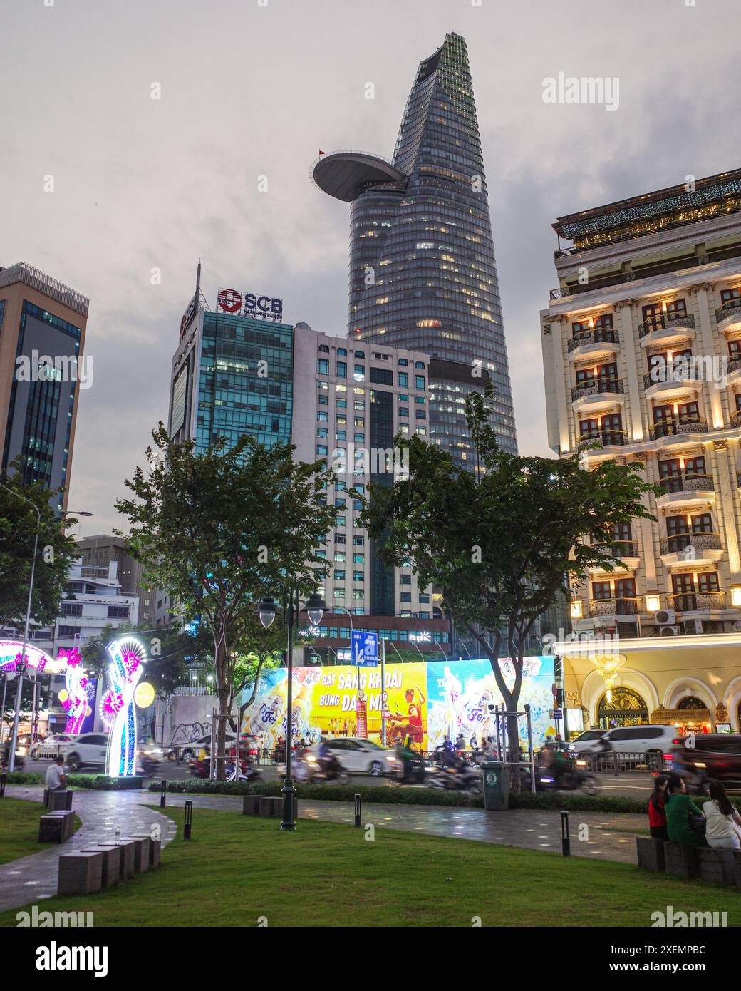 Ho Chi Minh City, Vietnam - 3 Feb, 2024: Saigon Skydeck building and Ho ...
