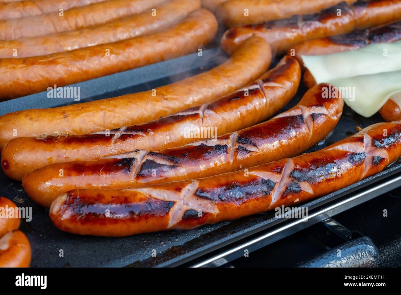 German street food on Portobello road Saturday food market, London, Uk ...