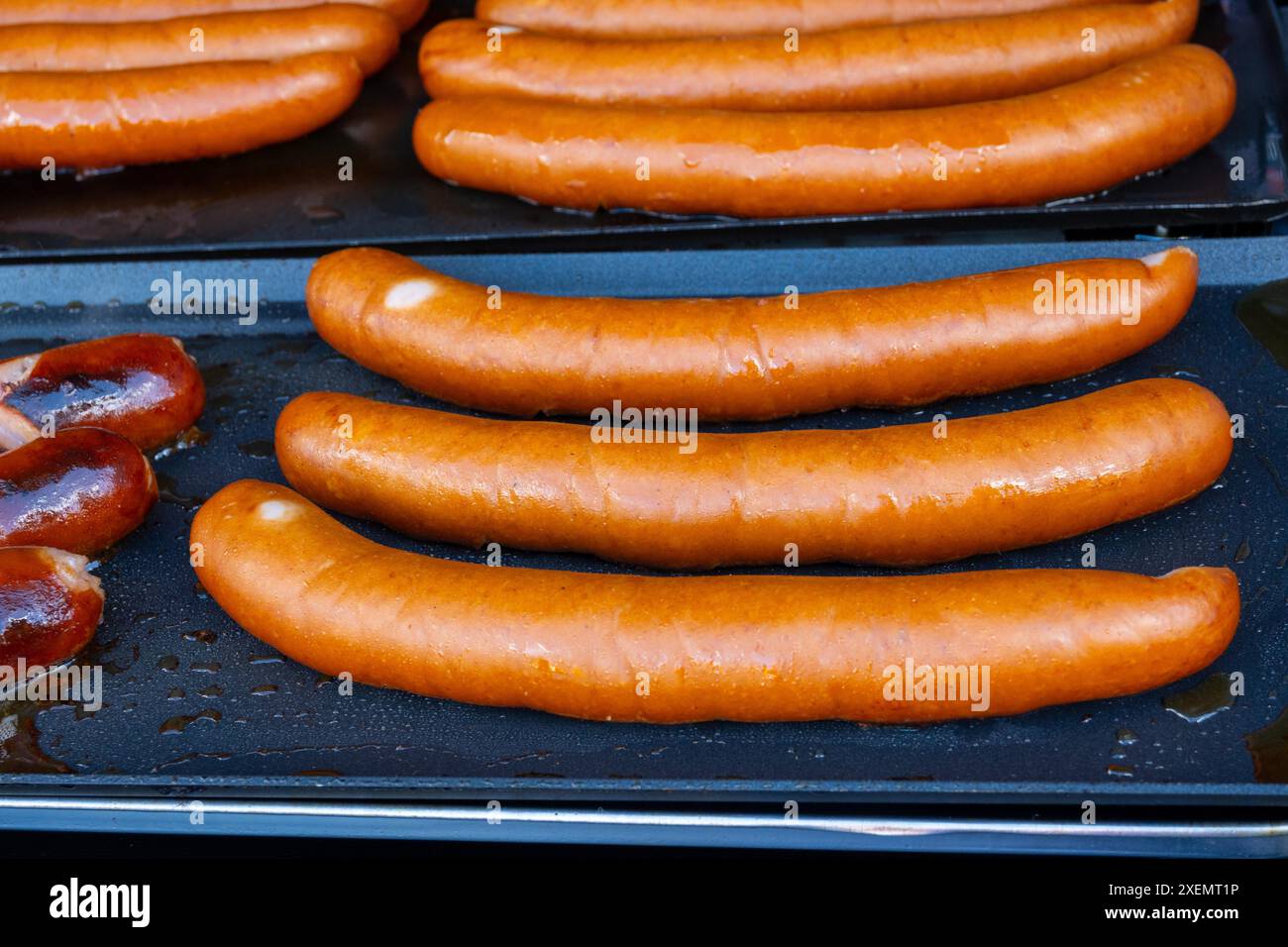 German street food on Portobello road Saturday food market, London, Uk ...