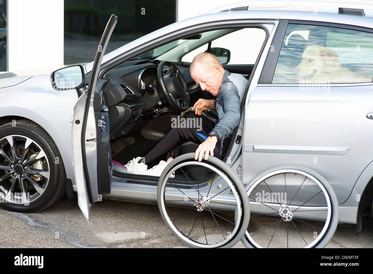 Paraplegic Woman Transfer