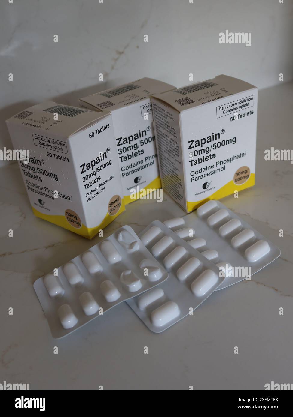 Codeine phosphate / paracetamol tablets are marketed as Zapain, an ...