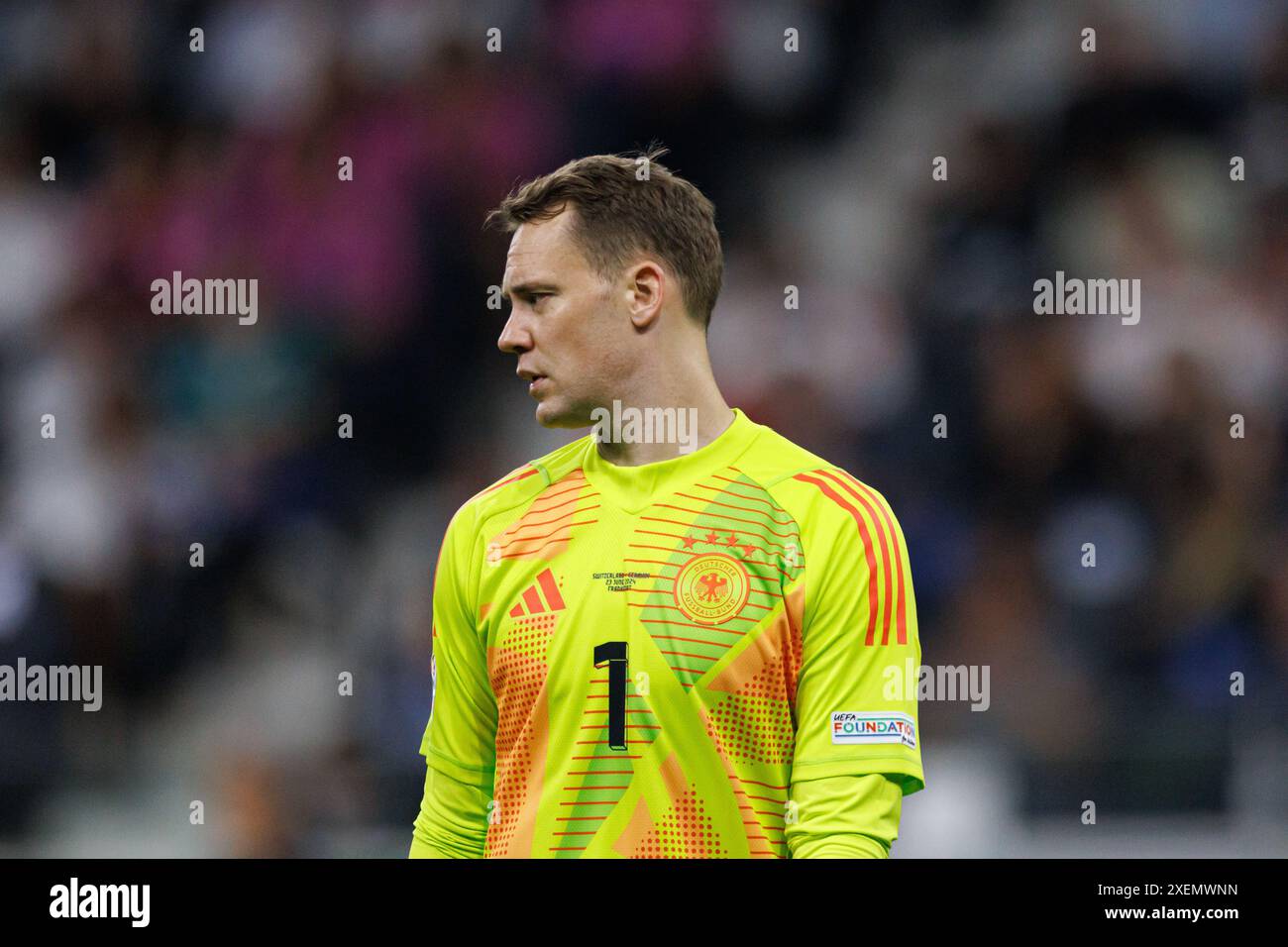 Manuel Neuer seen during UEFA Euro 2024 game between national teams of ...