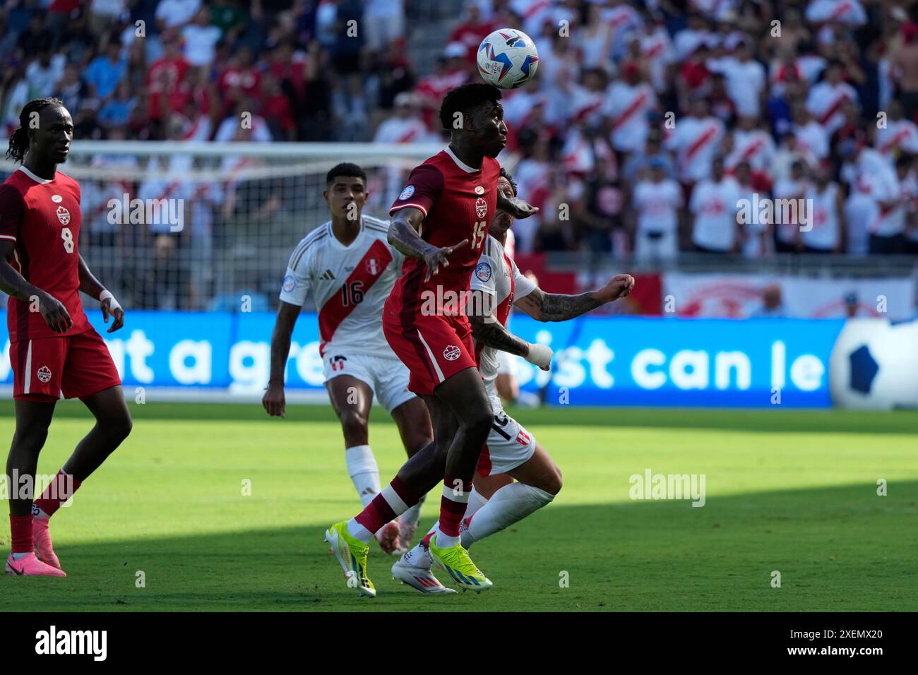Canada's Moïse Bombito in action during a Copa America Group A soccer ...
