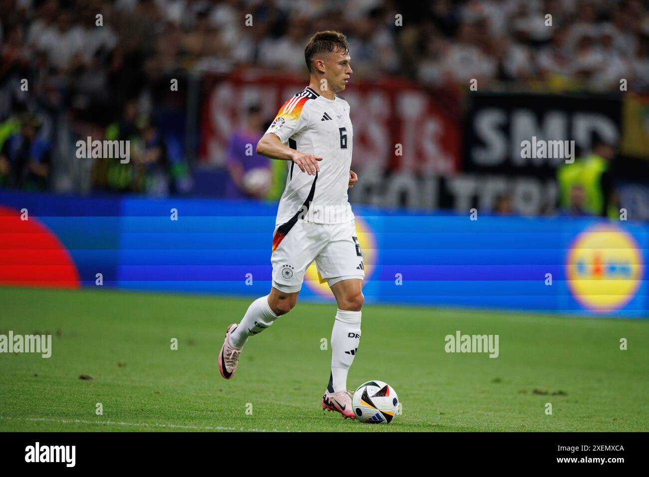 Joshua Kimmich seen during UEFA Euro 2024 game between national teams ...