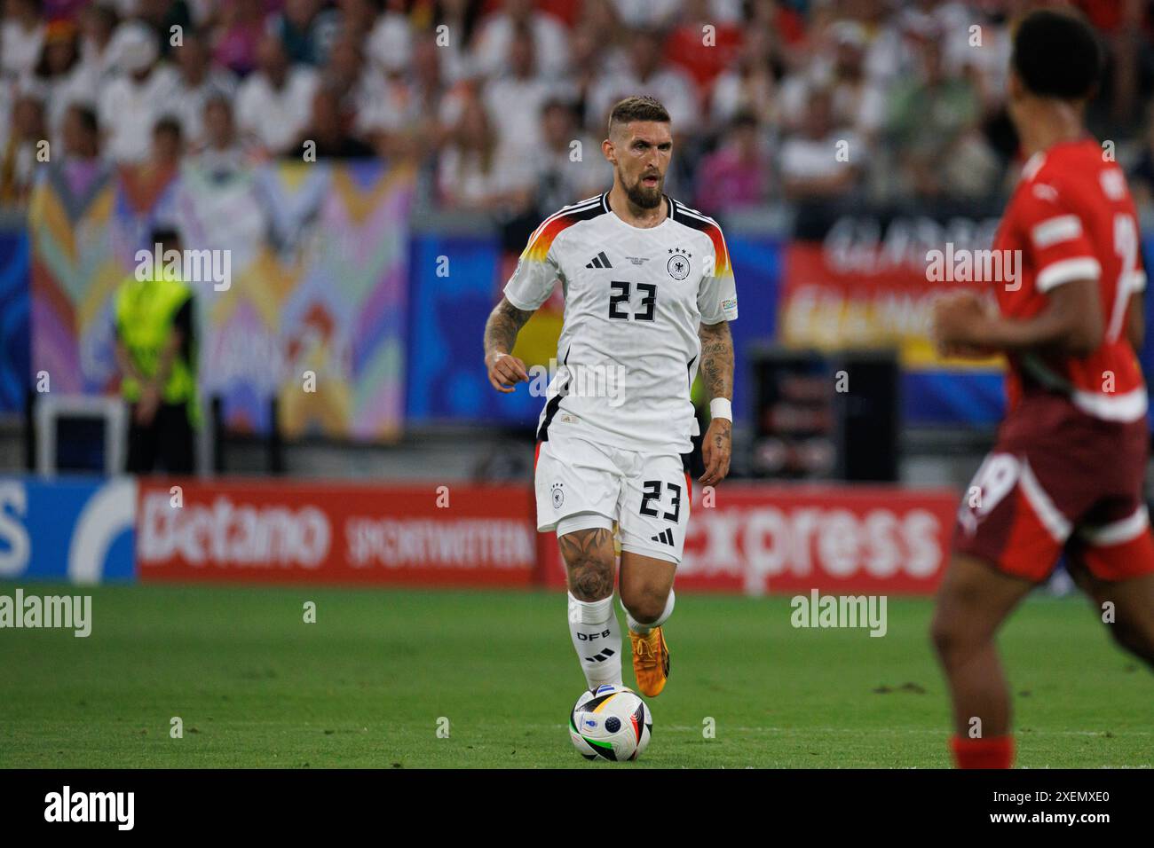 Robert Andrich seen during UEFA Euro 2024 game between national teams ...