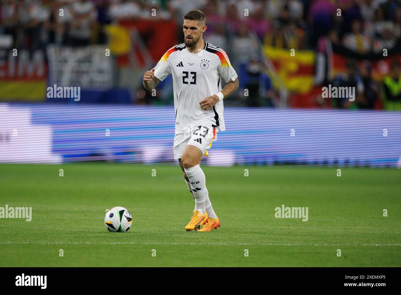 Robert Andrich seen during UEFA Euro 2024 game between national teams ...