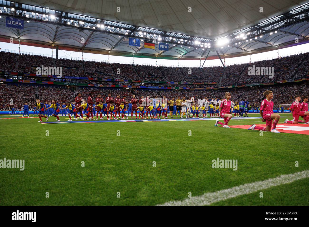 Both teams seen during UEFA Euro 2024 game between national teams of ...