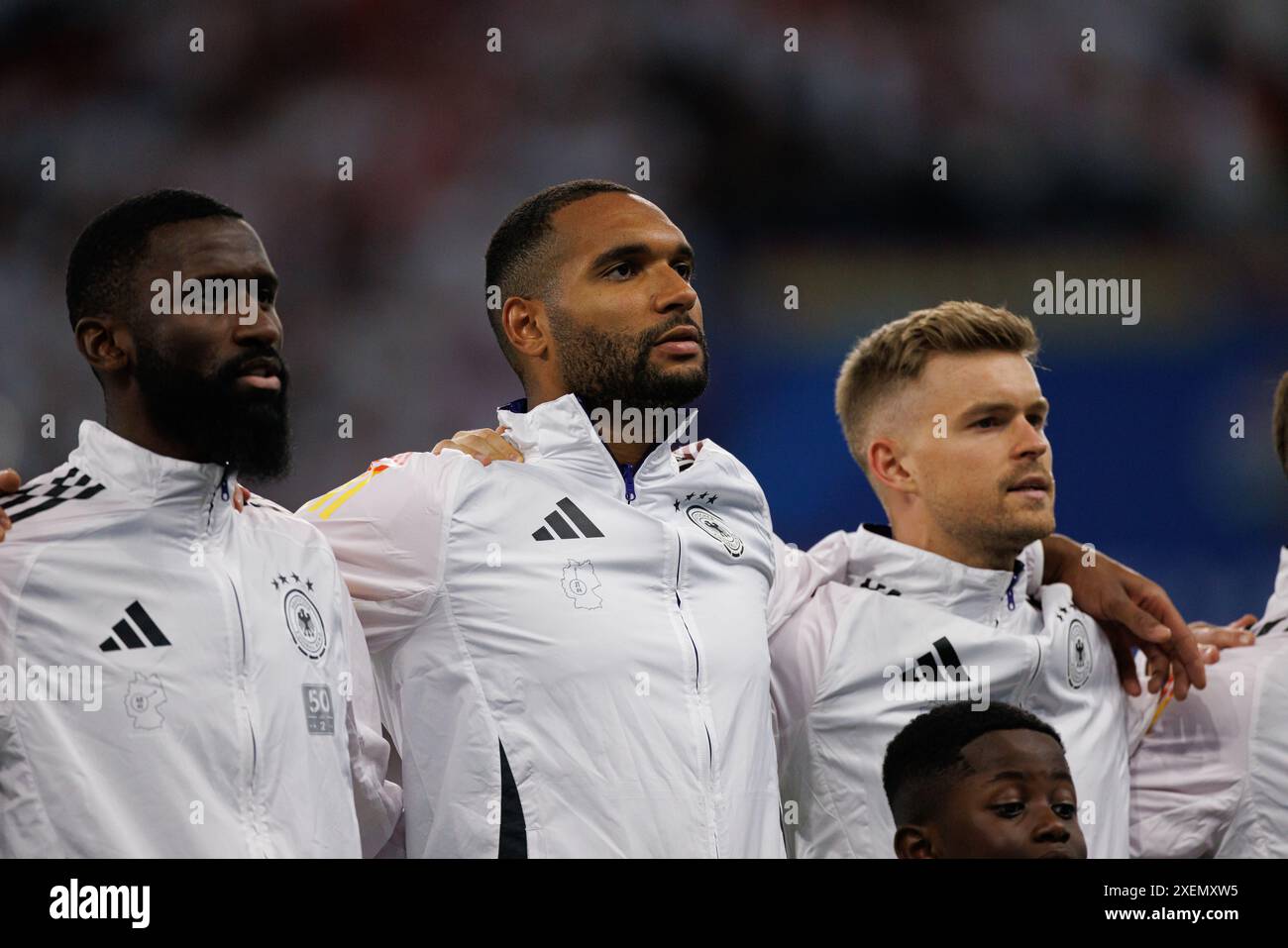 Antonio Rudiger, Jonathan Tan, Maximilian Mittelstadt seen during UEFA ...