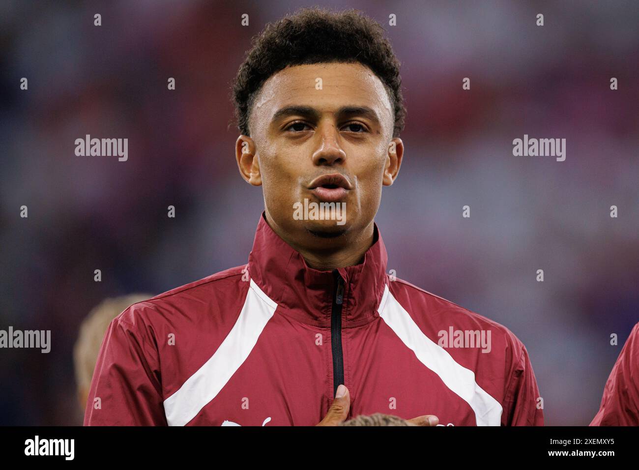 Dan Ndoye seen during UEFA Euro 2024 game between national teams of ...