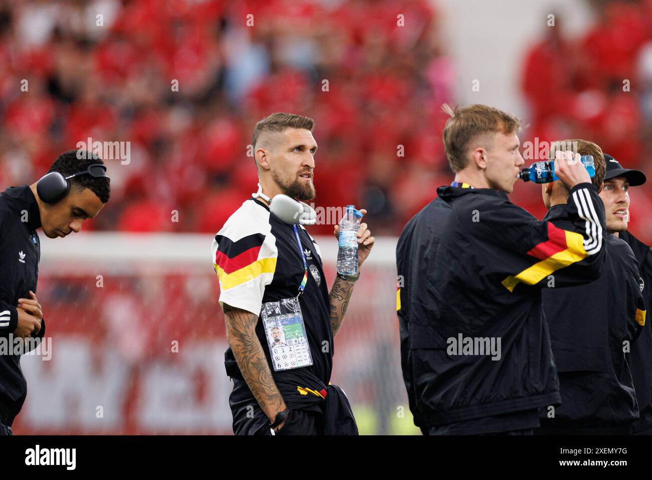 Robert Andrich seen during UEFA Euro 2024 game between national teams ...