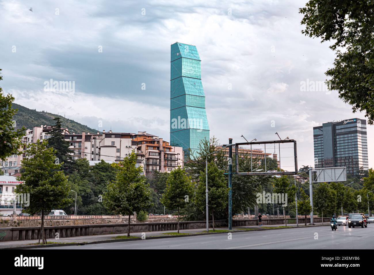 Tbilisi, Georgia - 16 JUNE, 2024: Radisson Blu Hotel is a significant ...