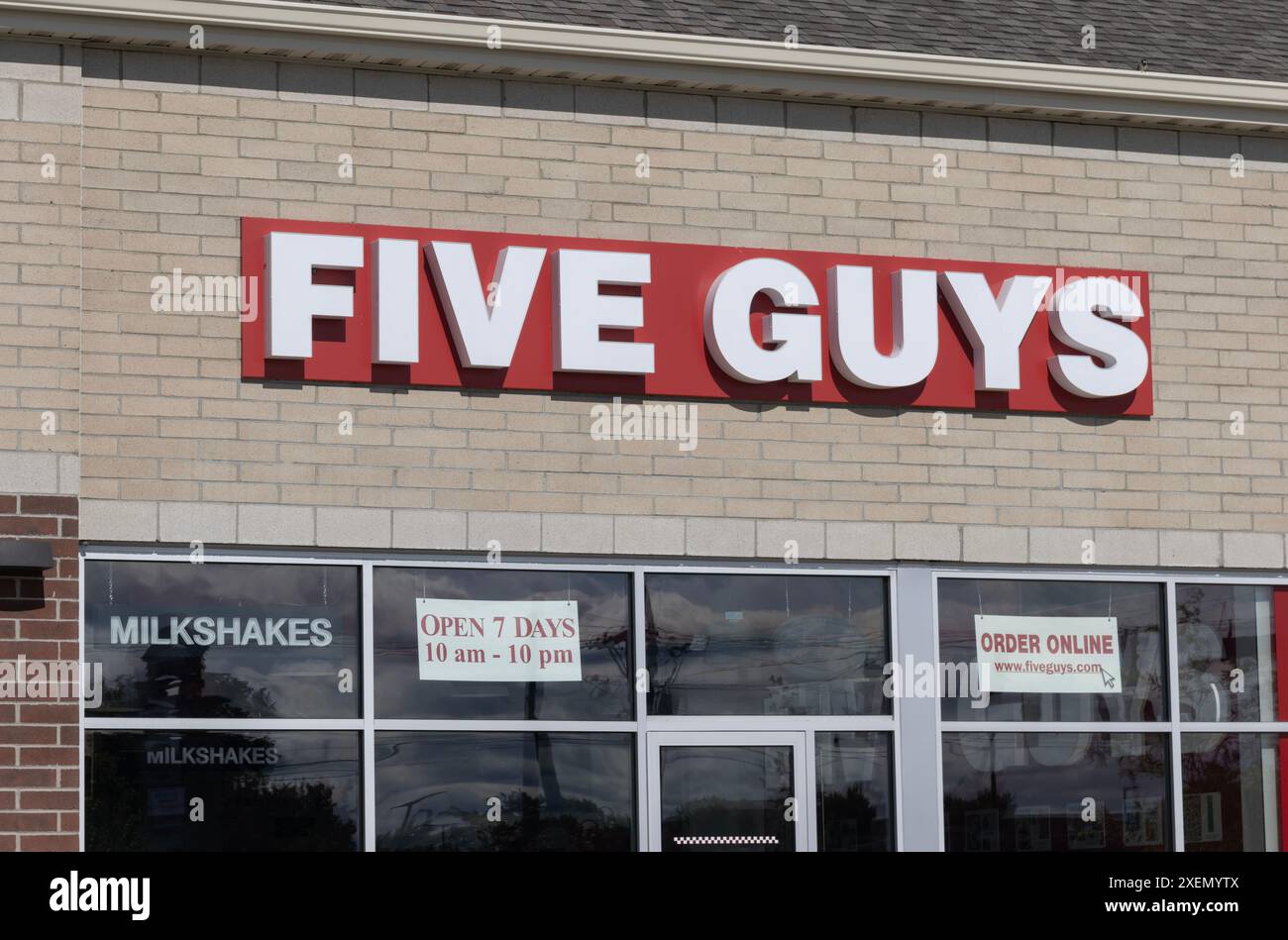 Crown Point - June 27, 2024: Five Guys burgers and fries restaurant ...