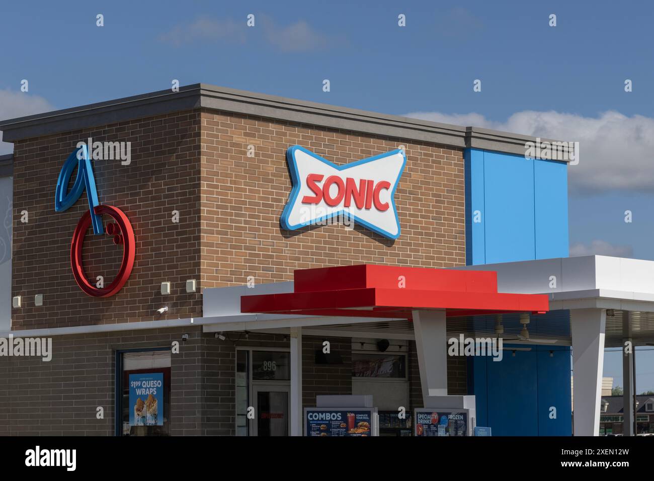 Crown Point - June 27, 2024: Sonic Drive-In Fast Food Location. Sonic ...