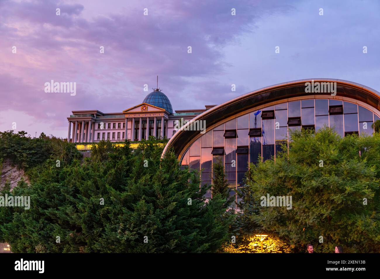 Tbilisi, Georgia - 16 JUNE, 2024: The Ceremonial Palace of Georgia is a ...