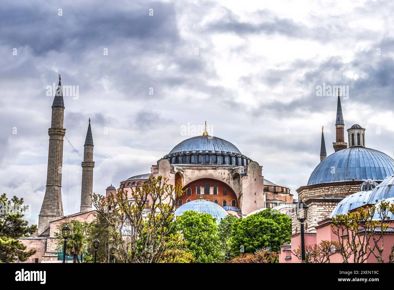 Hagia Sophia, Istanbul, Turkey. Emperor Justinian built cathedral of ...