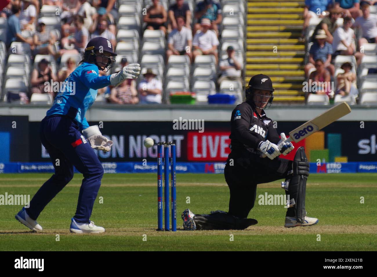 Chester le Street, 26 June 2024. Brooke Halliday batting for New ...