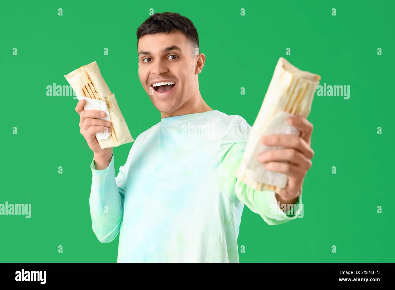 Turkish shawarma young cook hi-res stock photography and images - Alamy