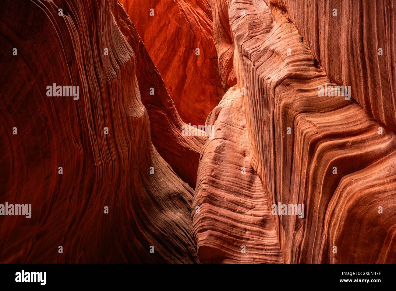 Striated corridors of Mystic Canyon are amazing to walk through and ...