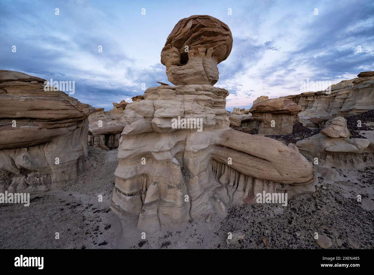 Hoodoos and formations in Valley of Dreams in a remote area of New ...