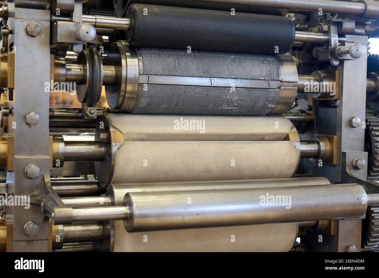 Paris, France. Antique printing machine 1800's Stock Photo - Alamy