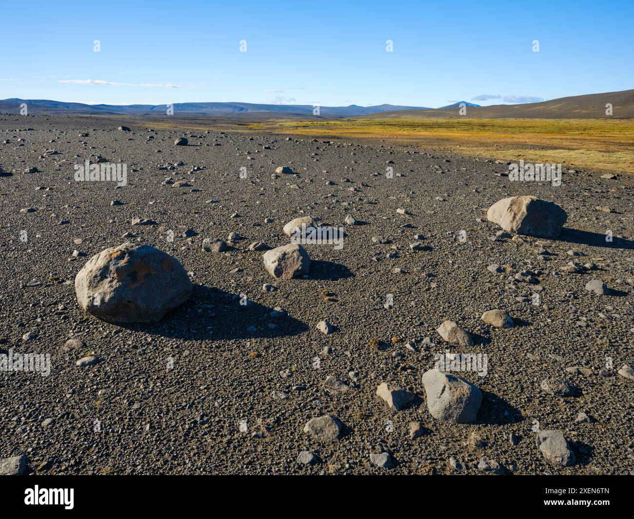 The northeastern interior highlands of Iceland in the Vatnajokull ...