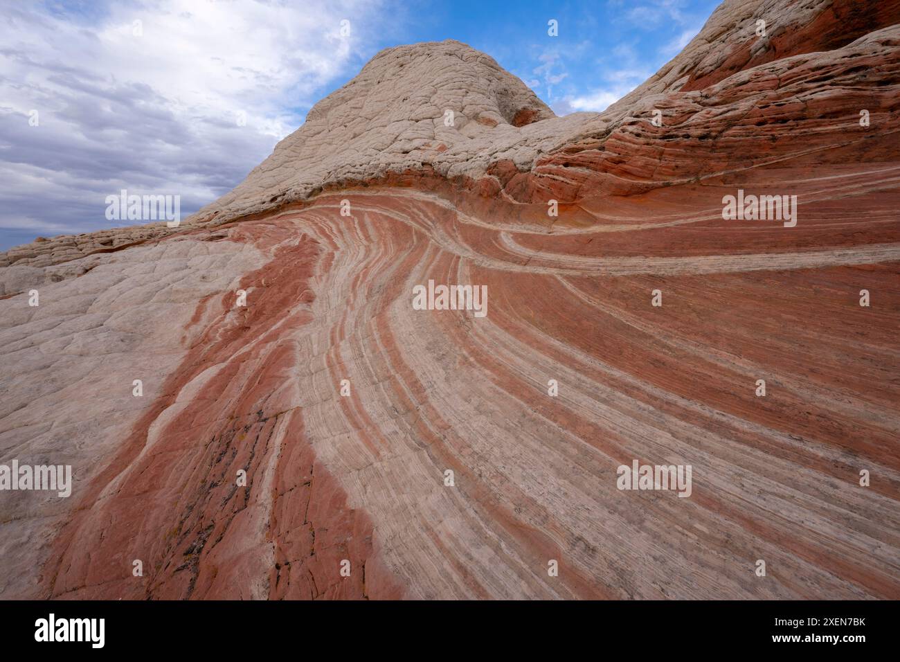 Incredible rock formations in White Pocket, comprised of swirling ...