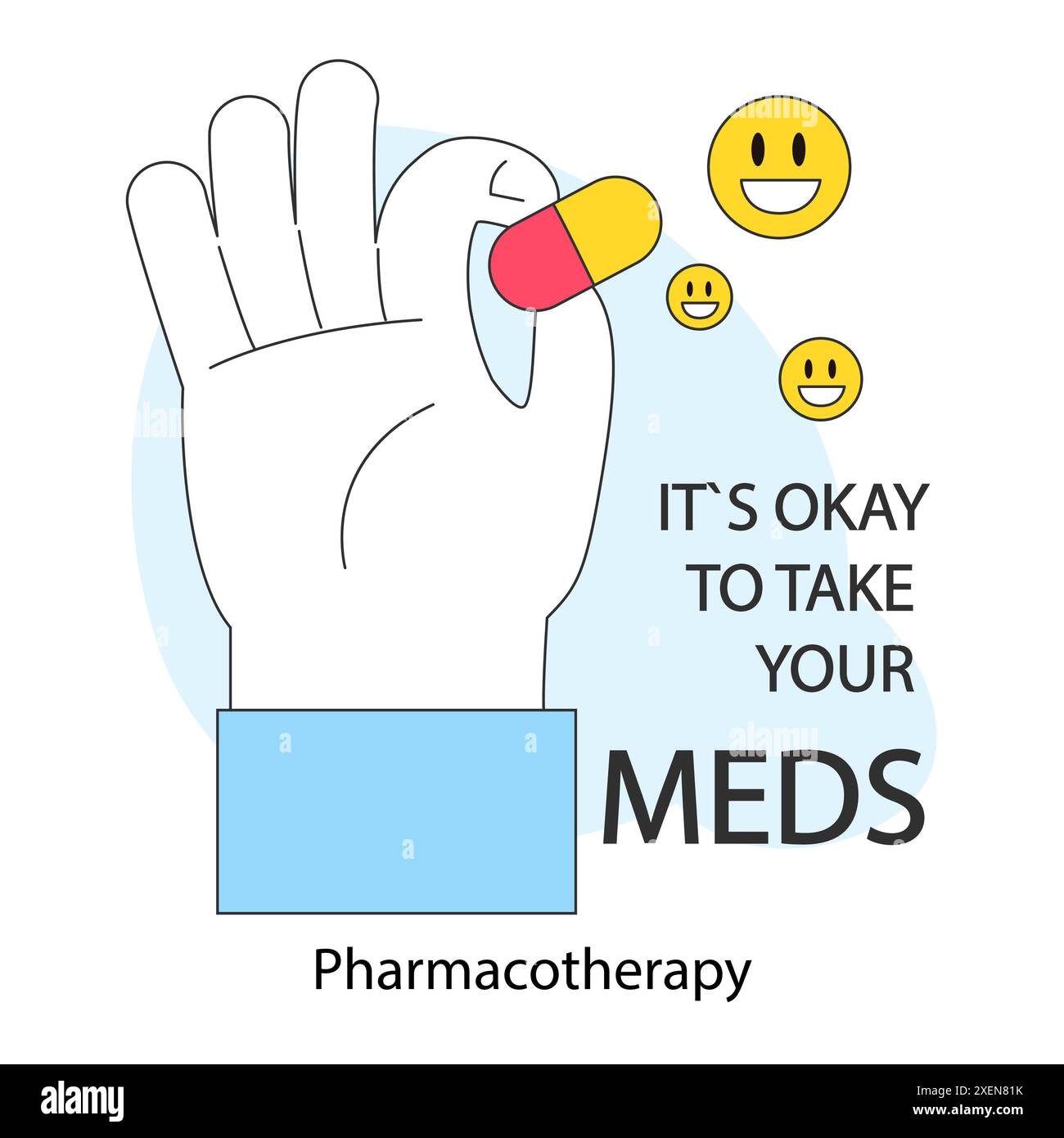 Antidepressant hand Stock Vector Images - Alamy
