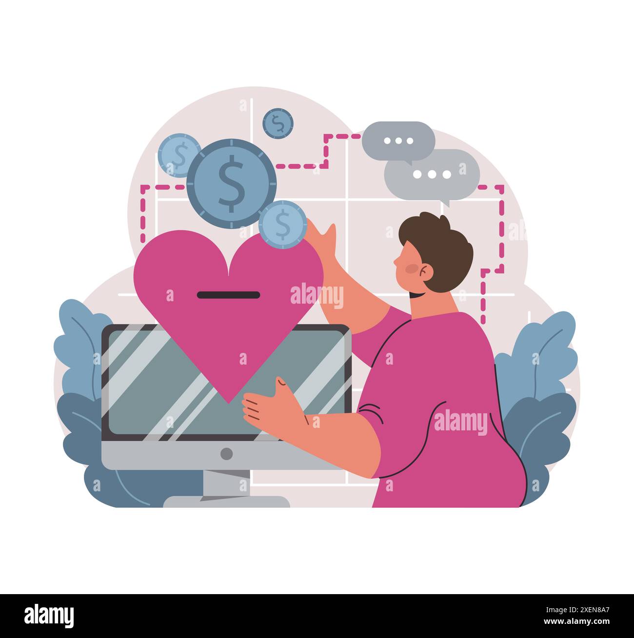 Non governmental organization volunteers Stock Vector Images - Alamy