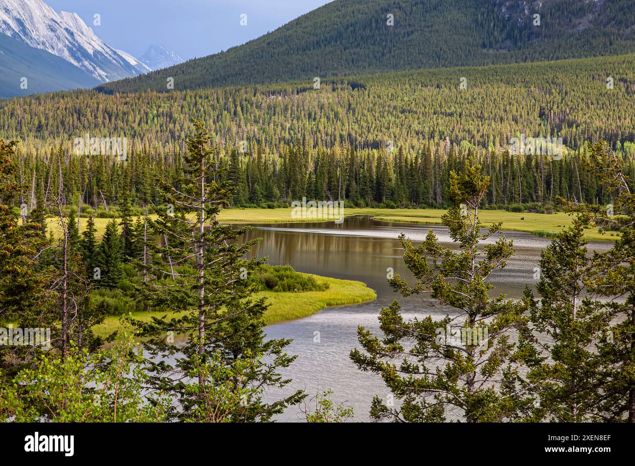 Vermilion Lakes in Banff National Park in Alberta, Canada; Alberta ...