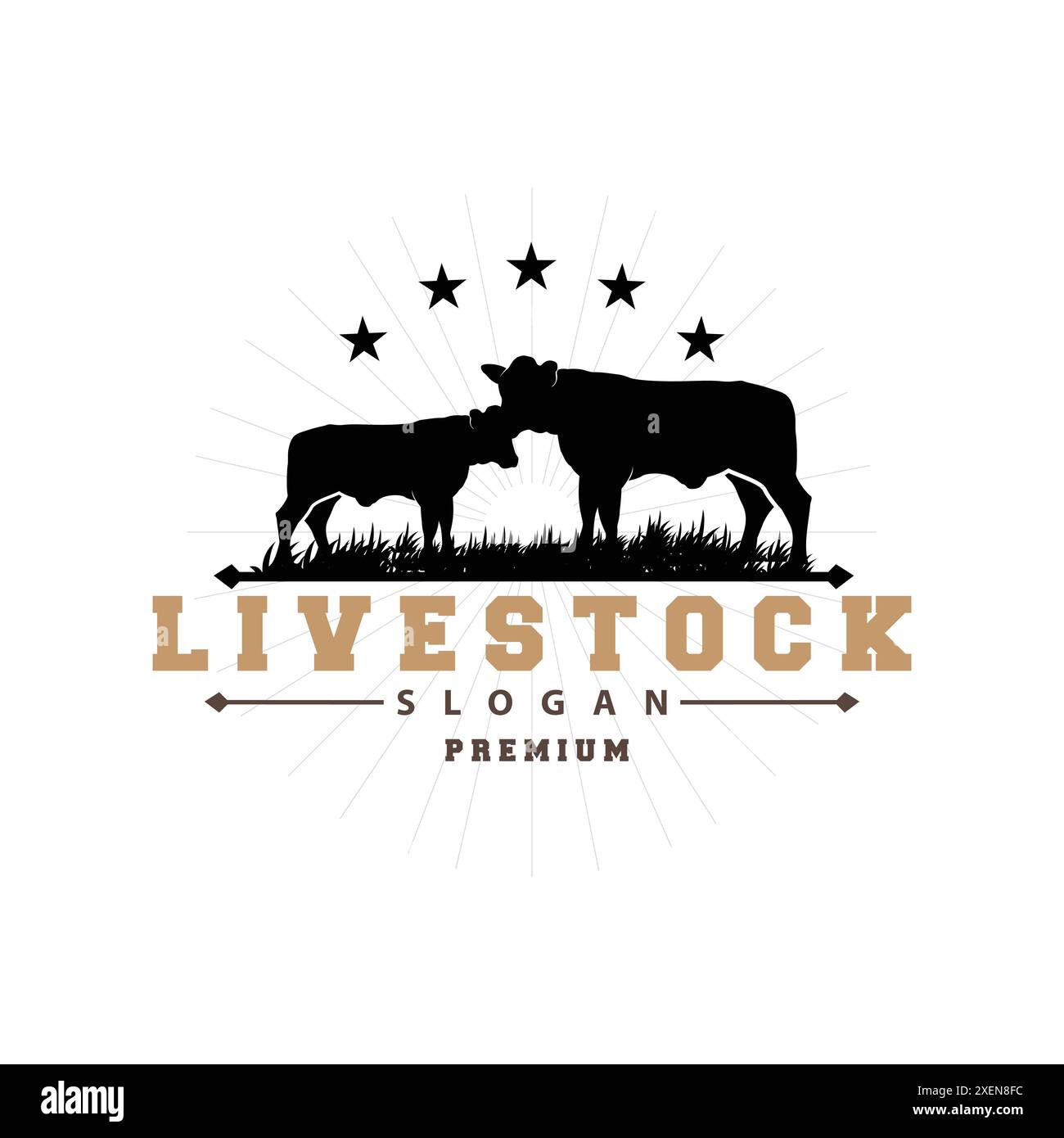 Livestock logo hi-res stock photography and images - Alamy