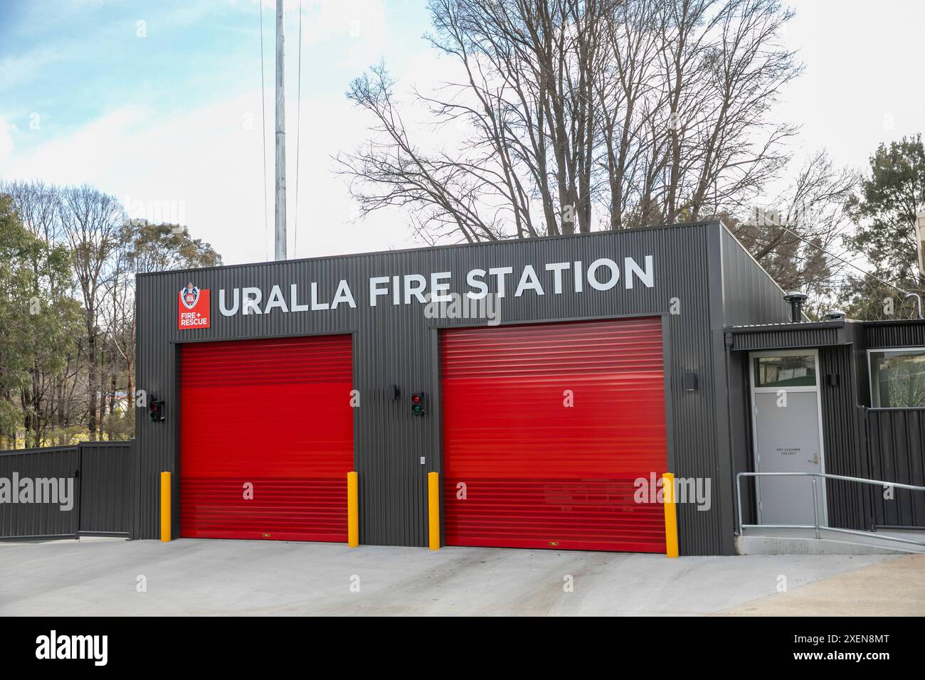 Uralla town in regional New South Wales and its rural fire station,NSW ...