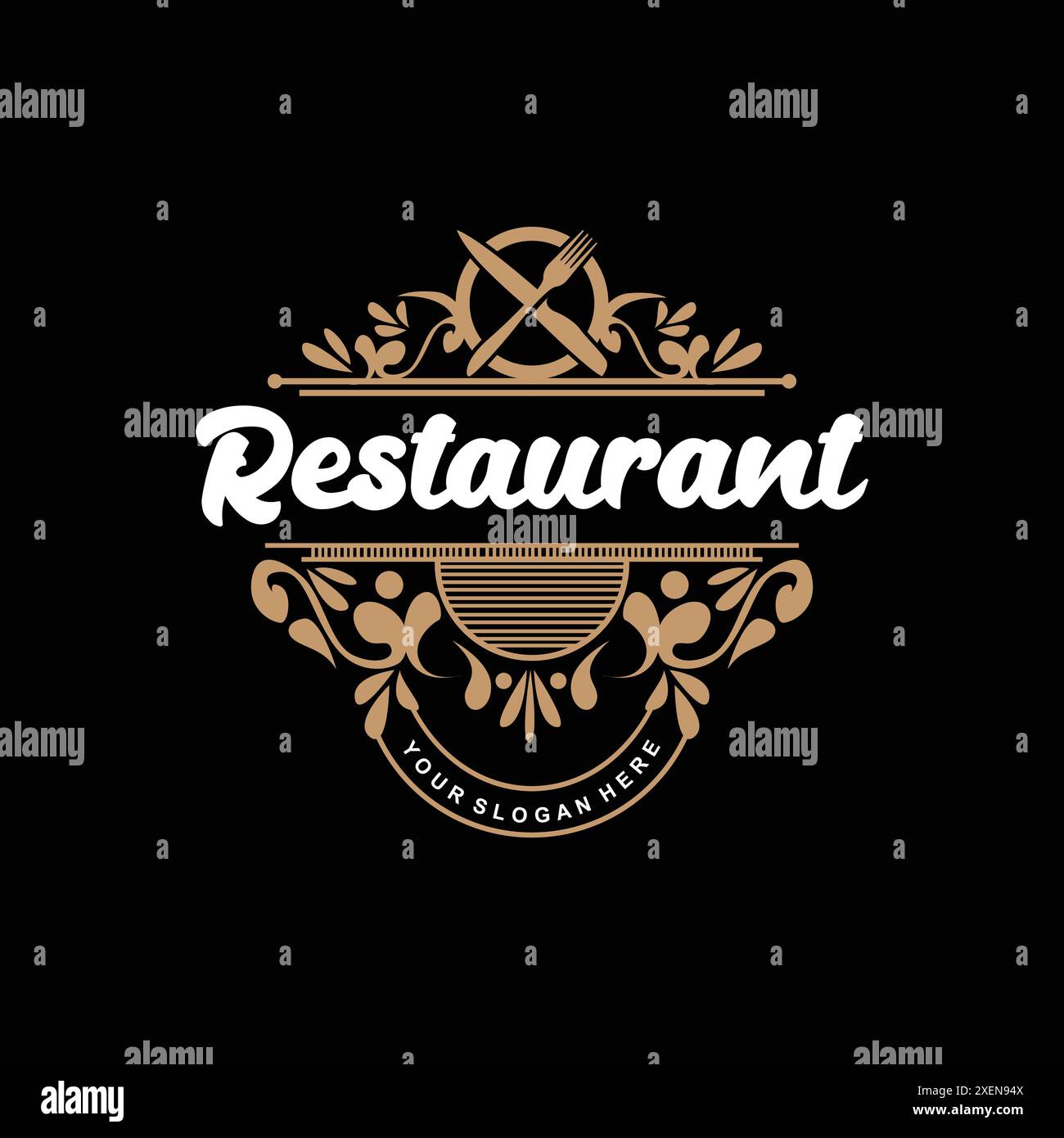 Fine dining emblem hi-res stock photography and images - Alamy