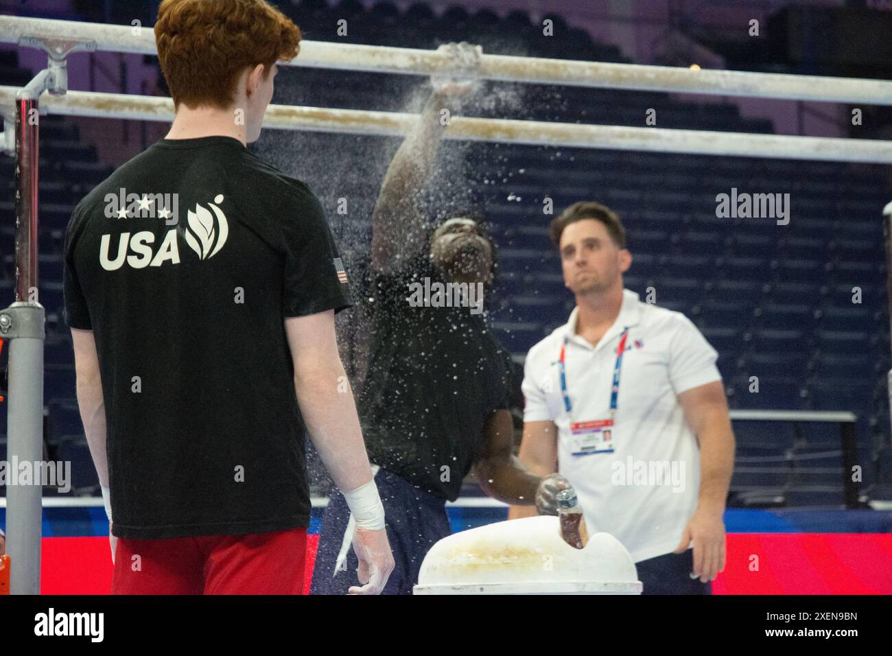 Minneapolis, Minnesota, USA. 20th Apr, 2000. JOSHUA KARNES waits while ...