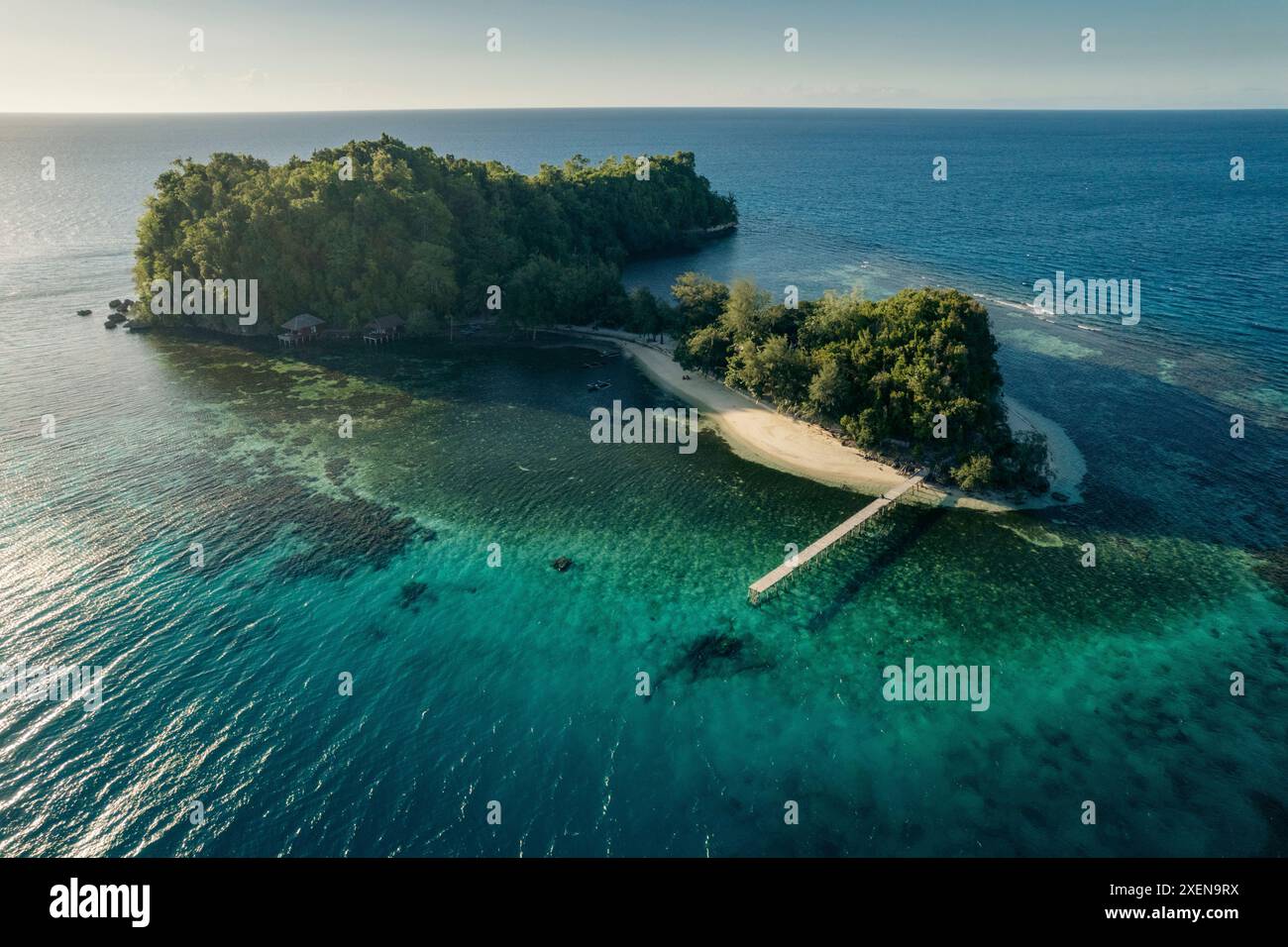 Beautiful Bolilanga Island with resort in the Togean Islands of ...