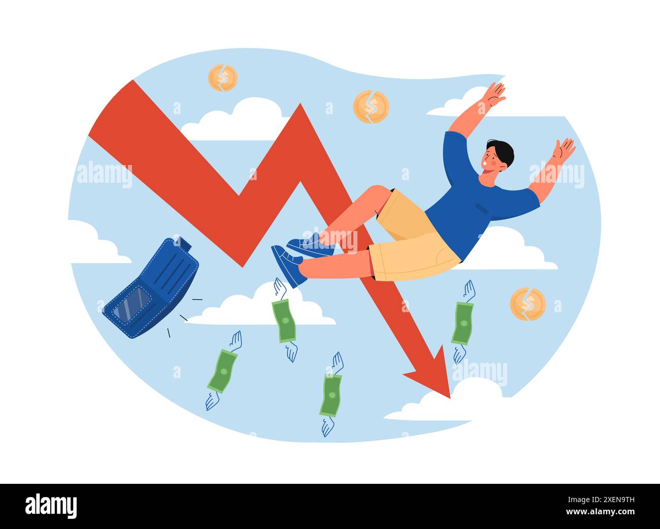 Economic crisis cartoon hi-res stock photography and images - Alamy