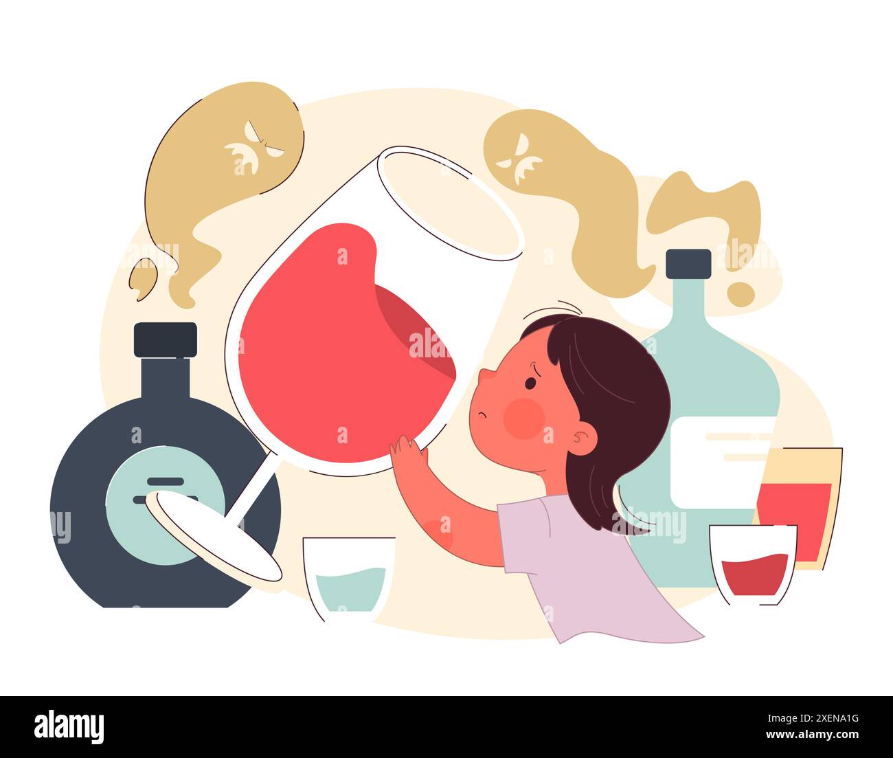 Future alcohol abuse of neglected child. Traumatizing childhood ...